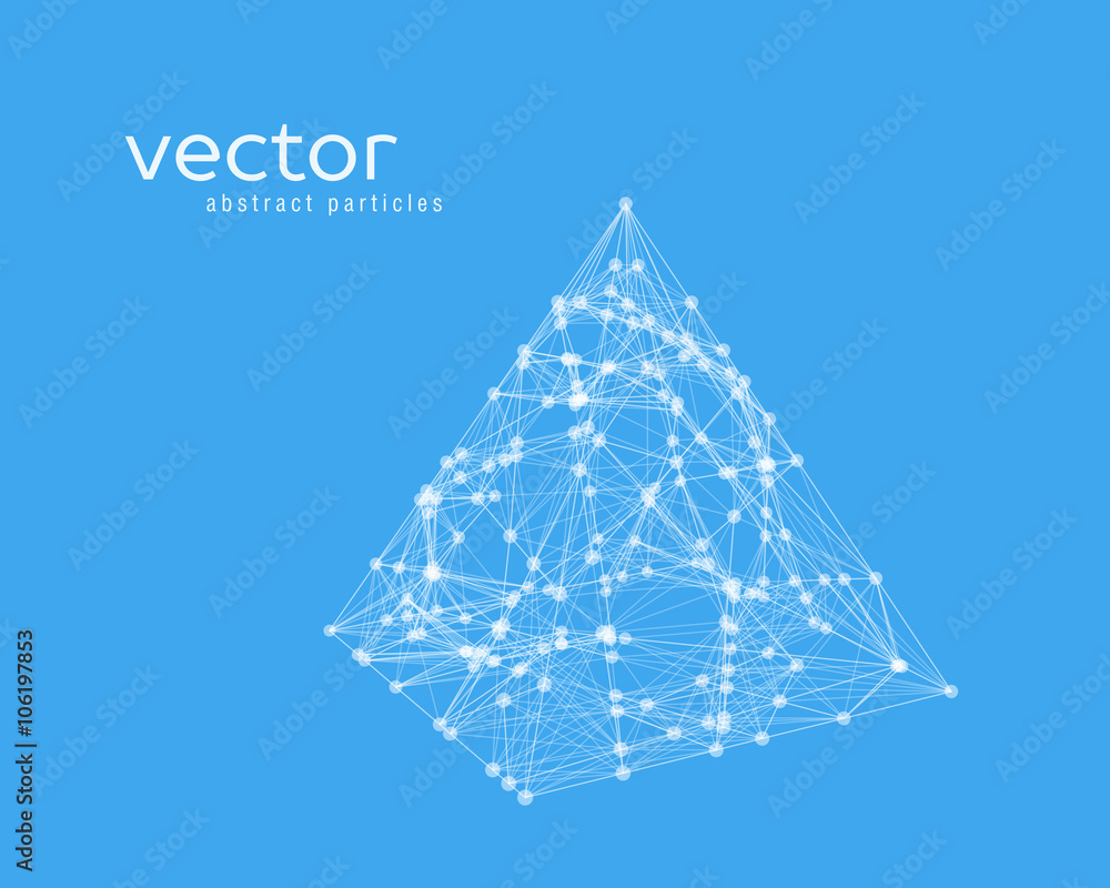Abstract vector illustration of pyramid Stock Vector | Adobe Stock
