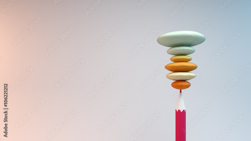 concept of balance and stability Stock Illustration | Adobe Stock