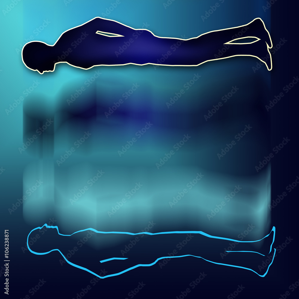 Astral body projection Stock Illustration | Adobe Stock