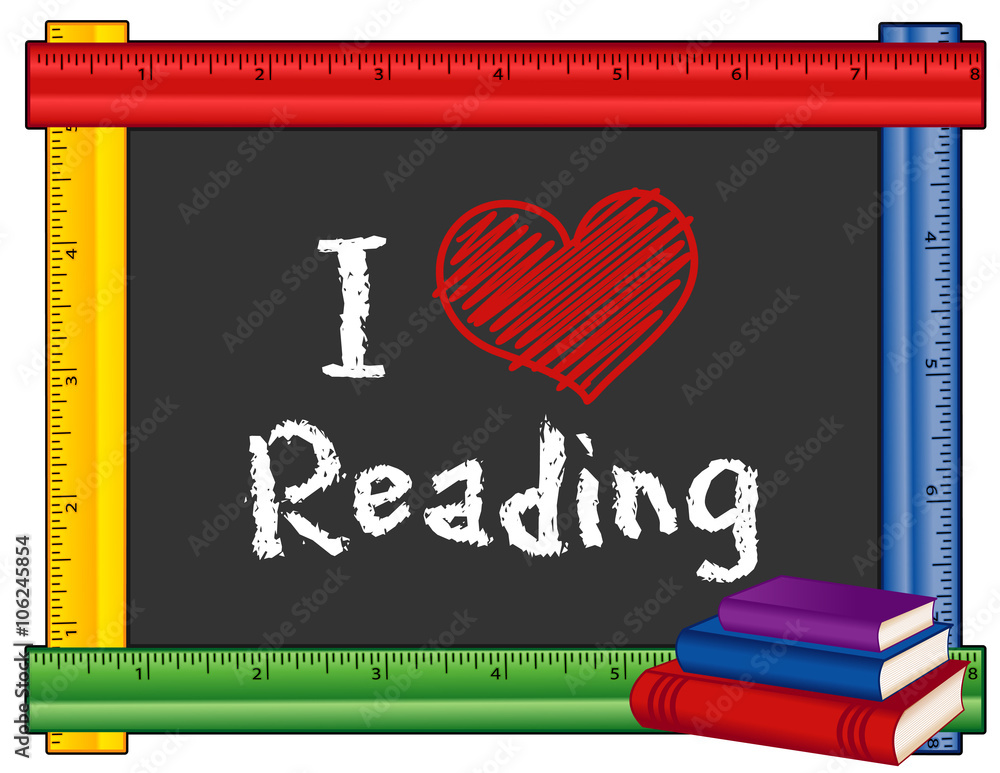 I Love To Read Background