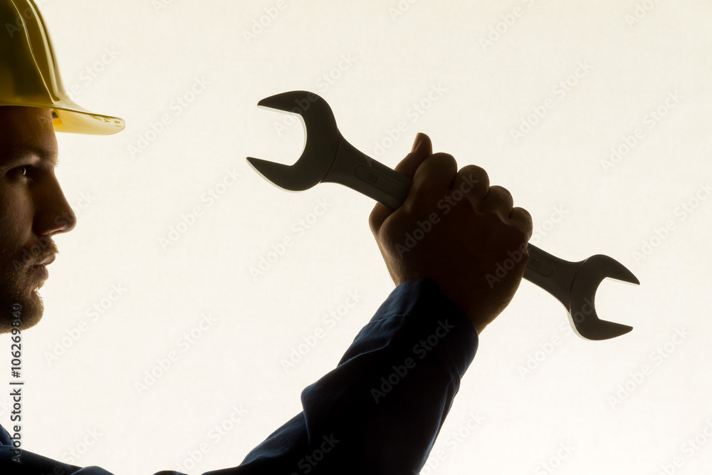 Handwerker mit Werkzeug 스톡 사진 | Adobe Stock