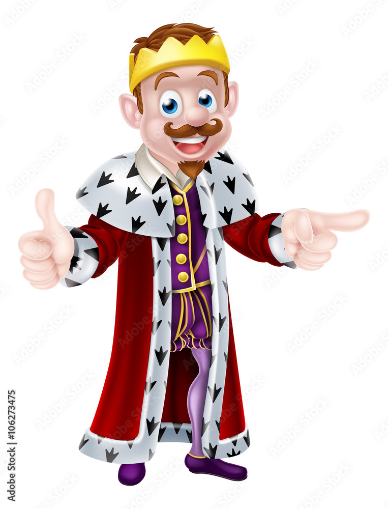 Cartoon King Drawing Stock Vector | Adobe Stock