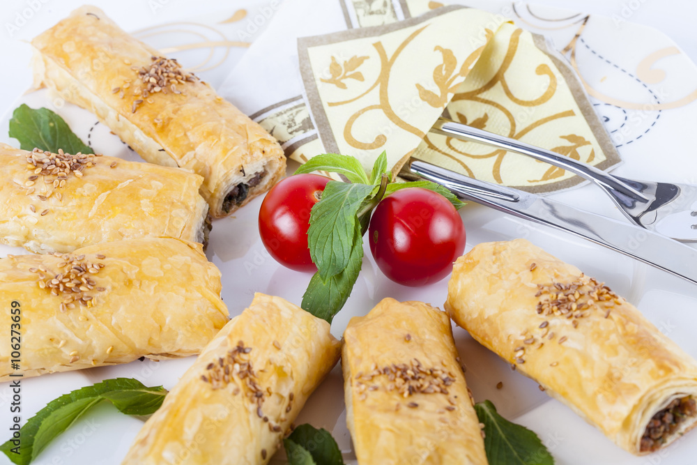 Traditional Turkish dishes Stock Photo | Adobe Stock