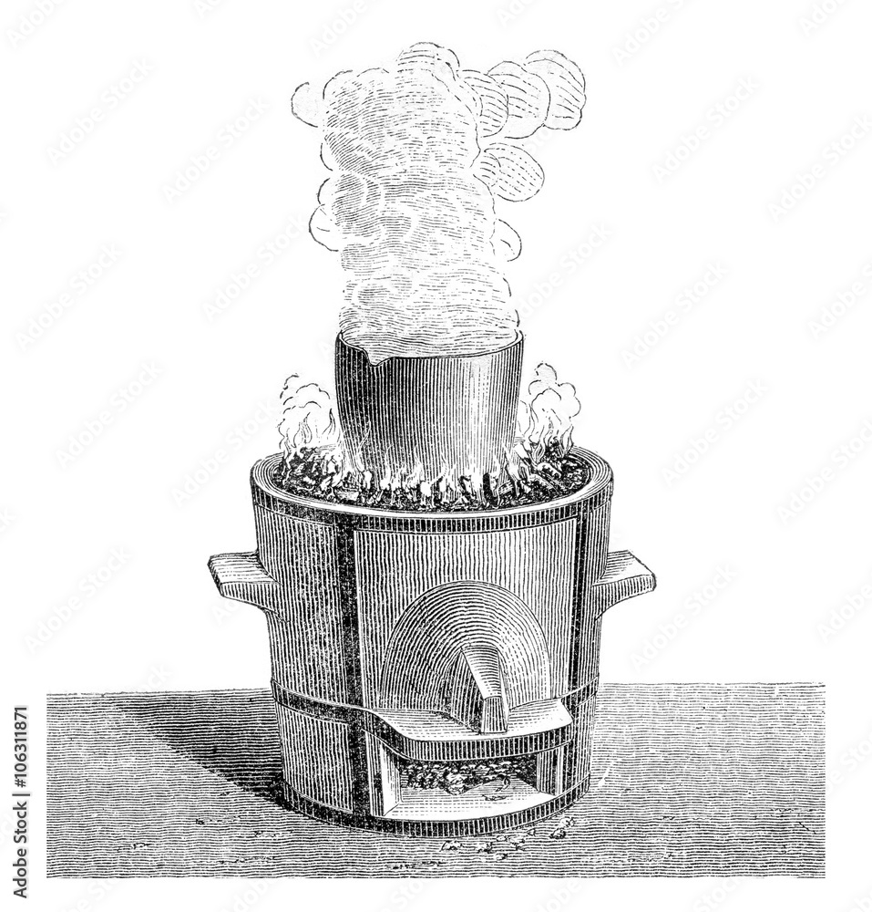 Crucible And Cover Drawing