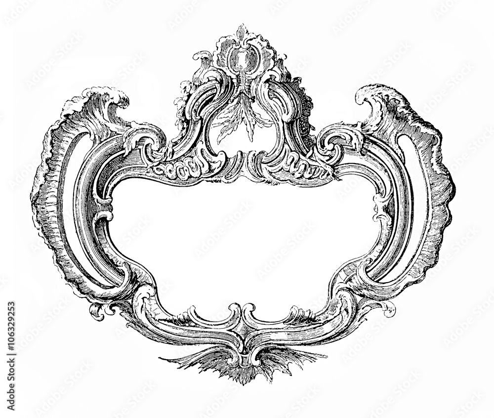 Renaissance ornamental frame Stock Illustration | Adobe Stock