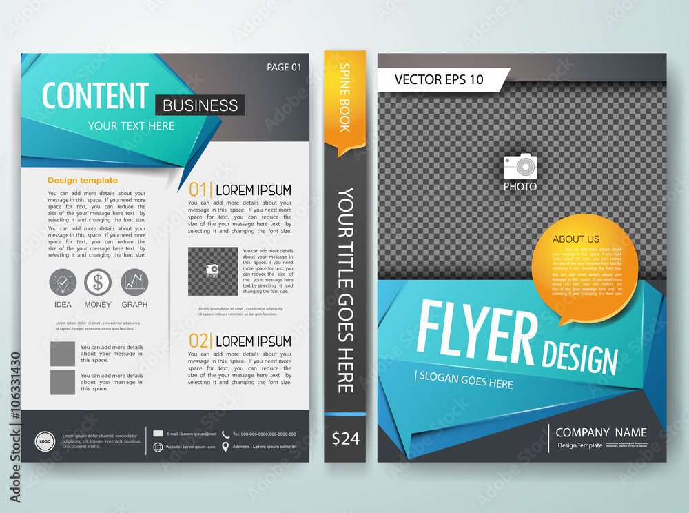 Vector magazine,modern flyers brochure,cove,annual report,design ...
