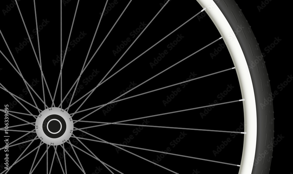 bicycle wheel abstract vector illustration isolated eps 10 Stock ...