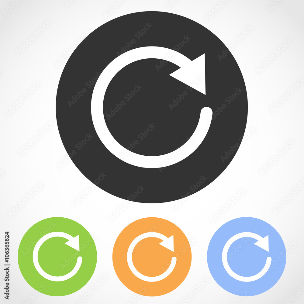 Updates mark icons - vector illustration. Stock Vector | Adobe Stock