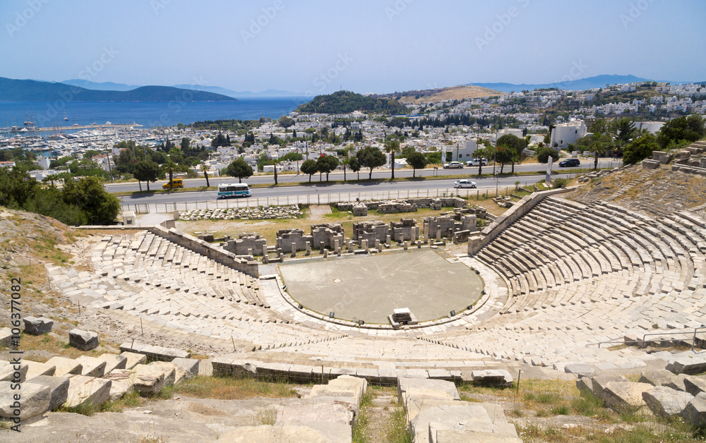 Bodrum ancient amphitheater Stock Photo | Adobe Stock