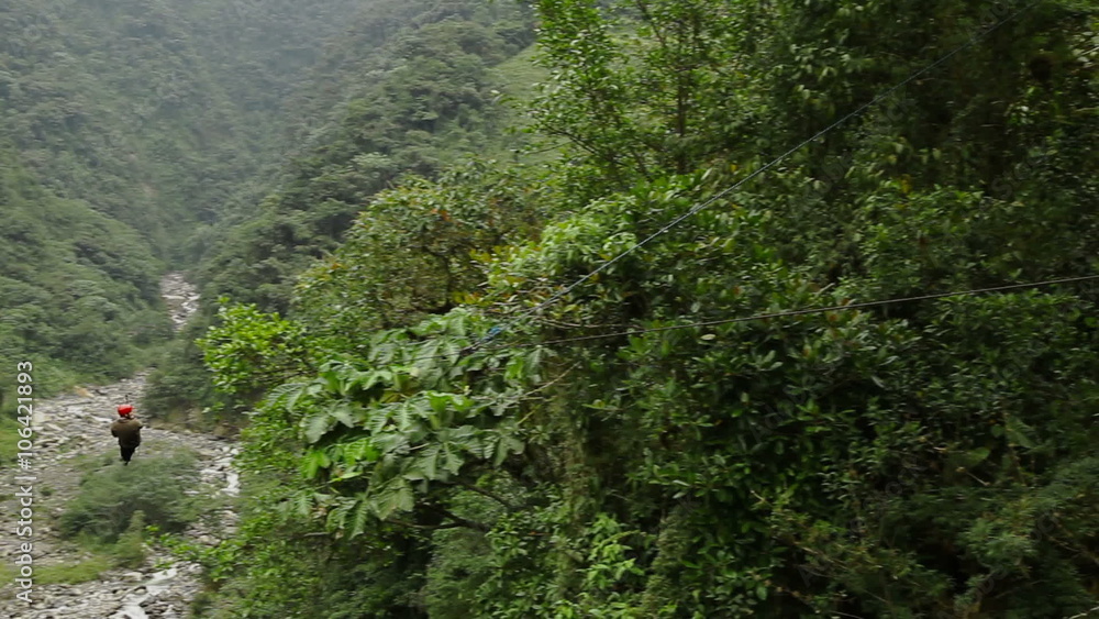 Capture the thrilling zipline or canopy experience with a captivating ...