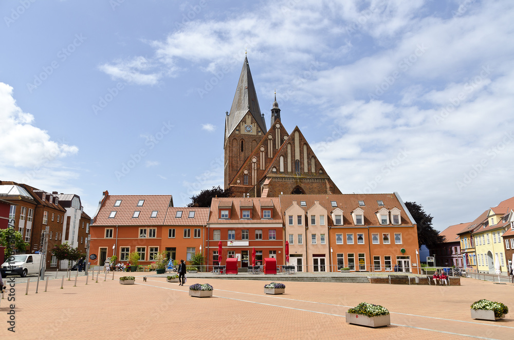 Hauptplatz von Barth Stock Photo | Adobe Stock