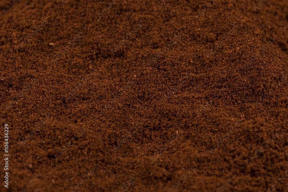 Coffee powder closeup Stock Photo | Adobe Stock
