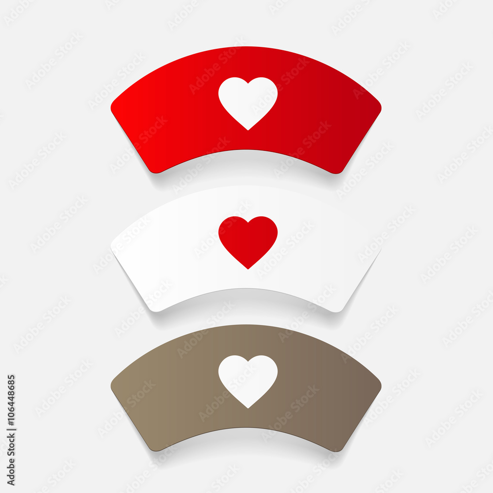 paper sticker: Nurse cap Stock Vector | Adobe Stock