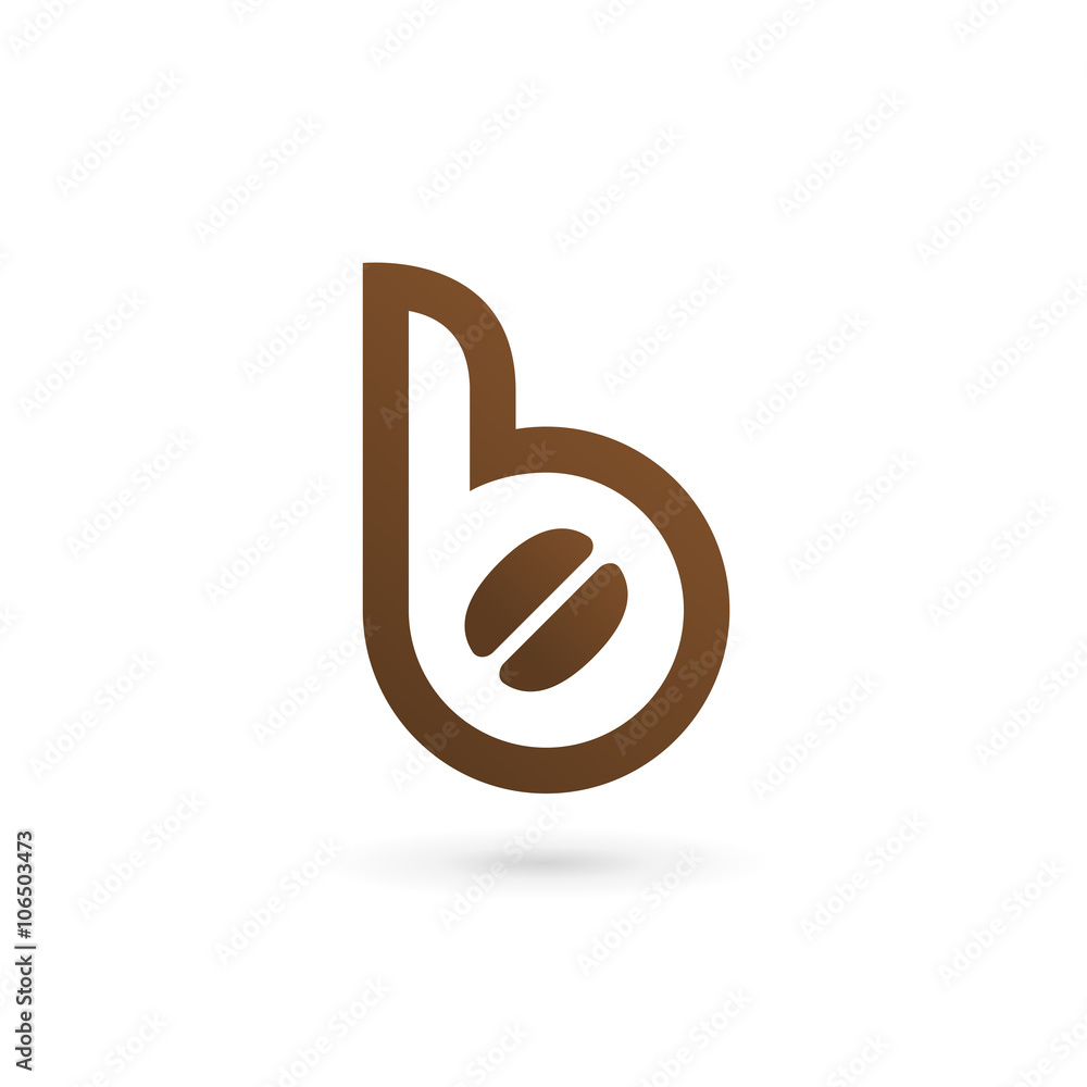 Letter B coffee logo icon design template elements Stock Vector | Adobe ...