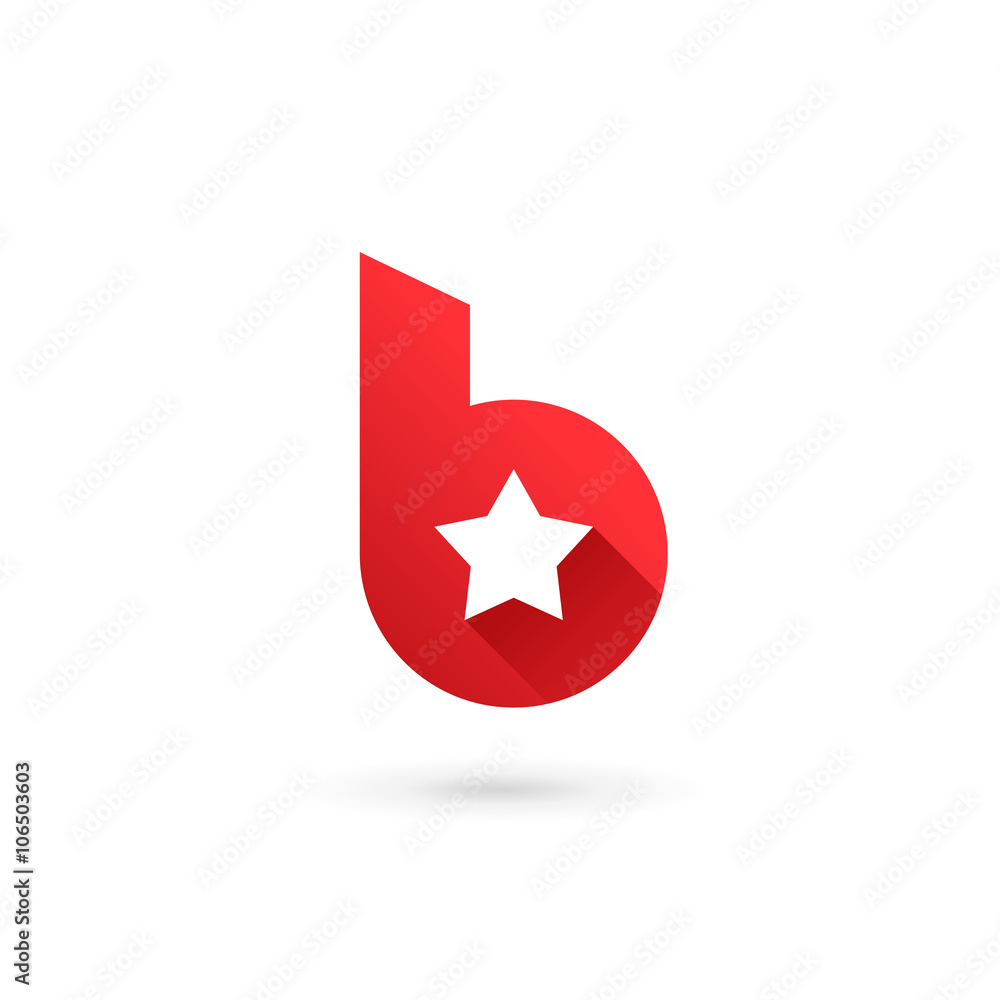 Letter B star logo icon design template elements Stock Vector | Adobe Stock