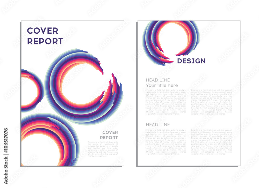 Abstract brochure or flayer design template. Book design, blank, print ...