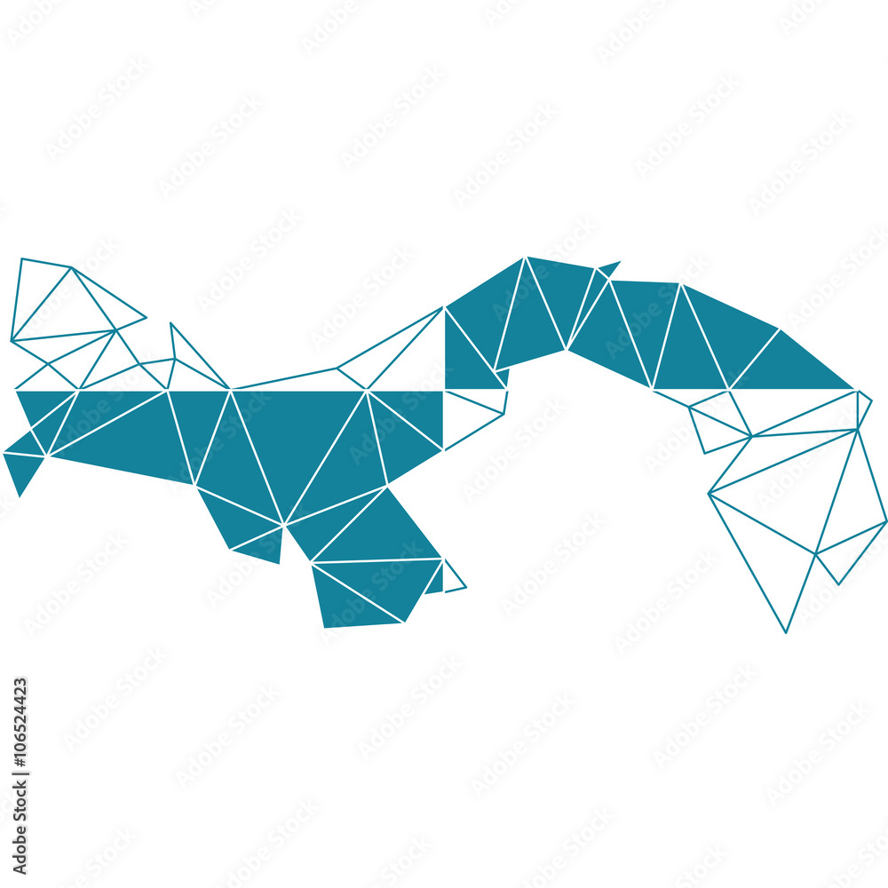 Map of Panama / Mapa de Panamá vector de Stock | Adobe Stock