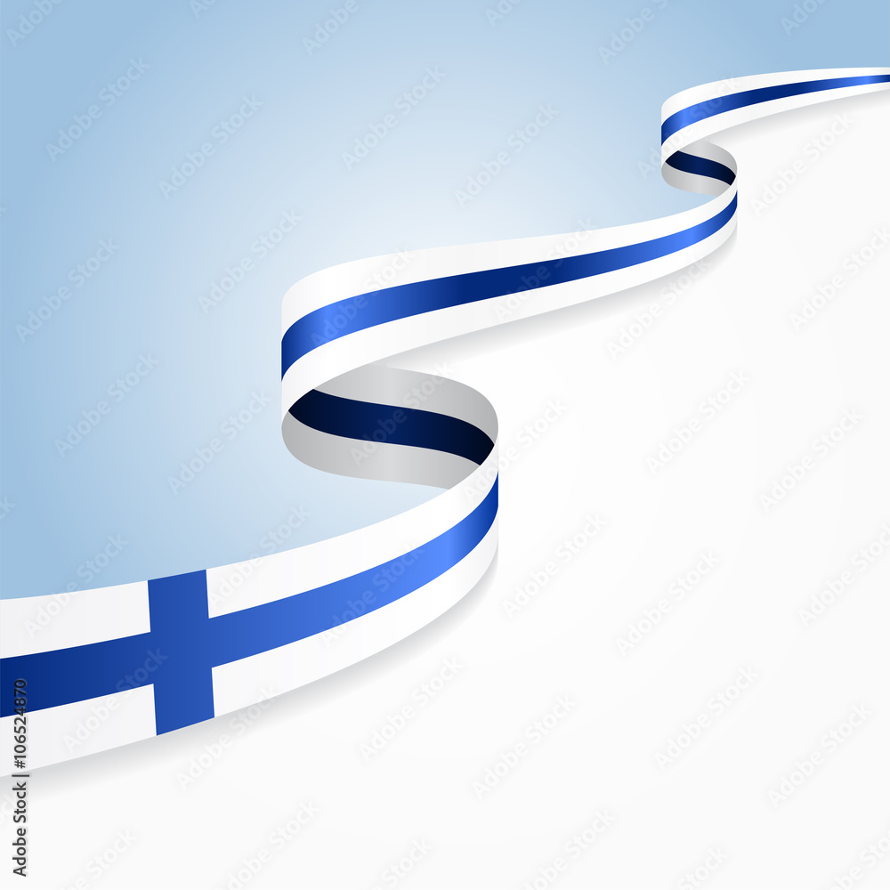 Finnish flag background. Vector illustration. Stock Vector | Adobe Stock