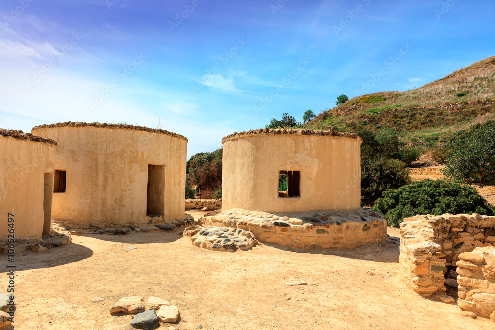 The Neolithic settlement of Choirokoitia, occupied from the 7th to the ...