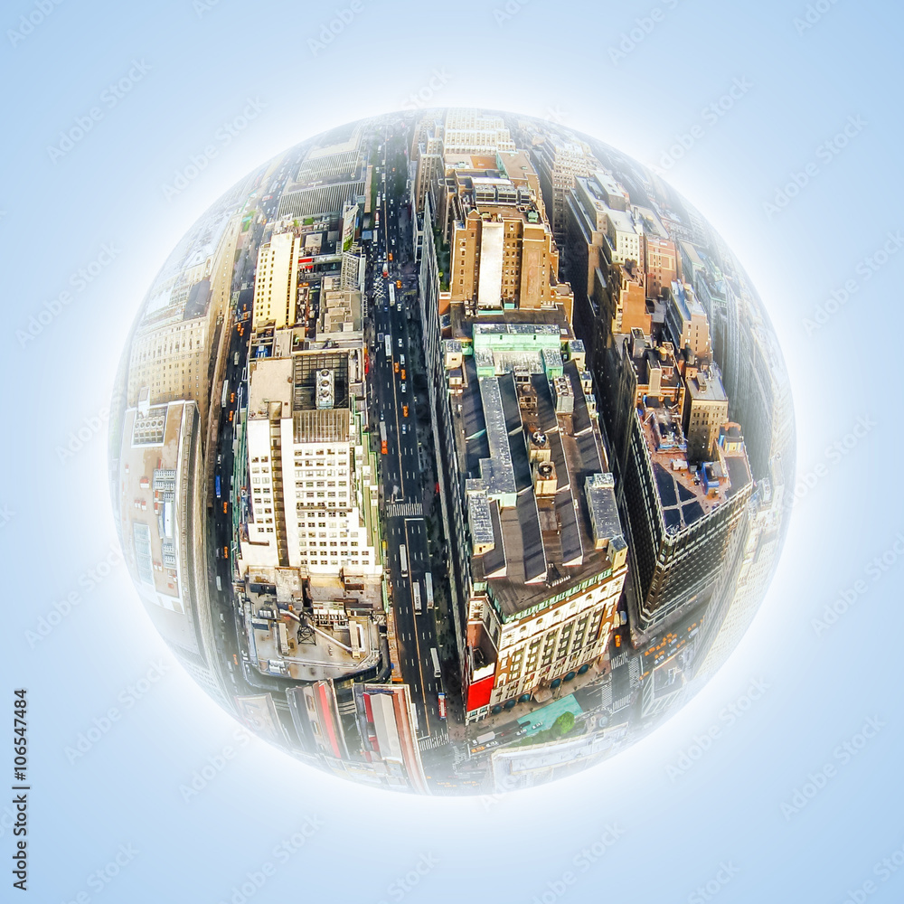 Fish Eye Effect City