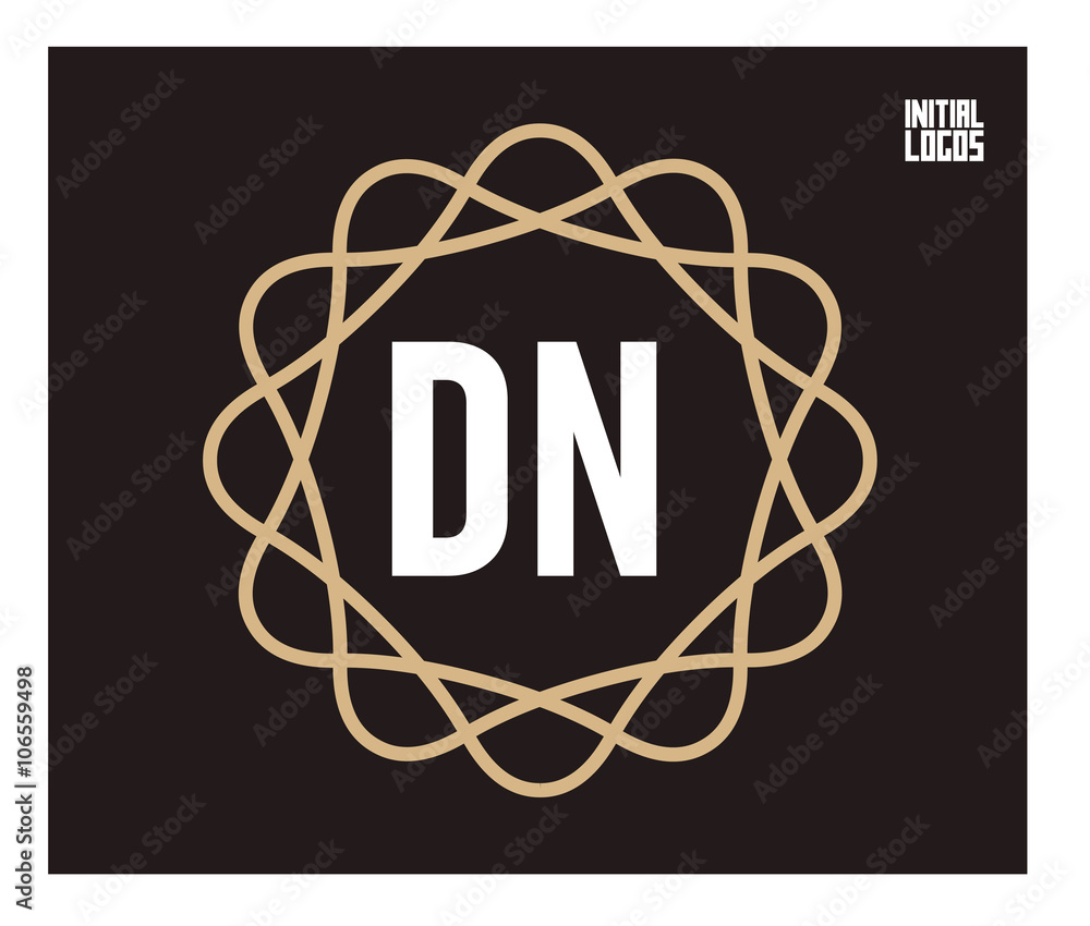 DN Initial Logo for your startup venture Stock Vector | Adobe Stock