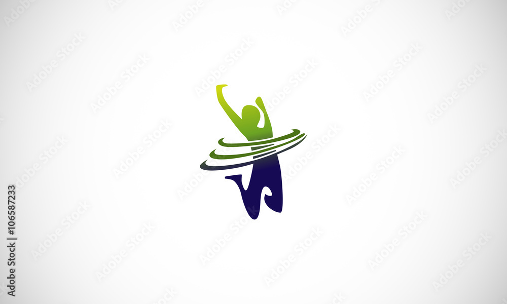 happy people logo Stock Vector | Adobe Stock