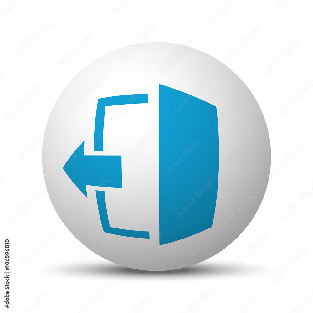 Exit Icon Blue