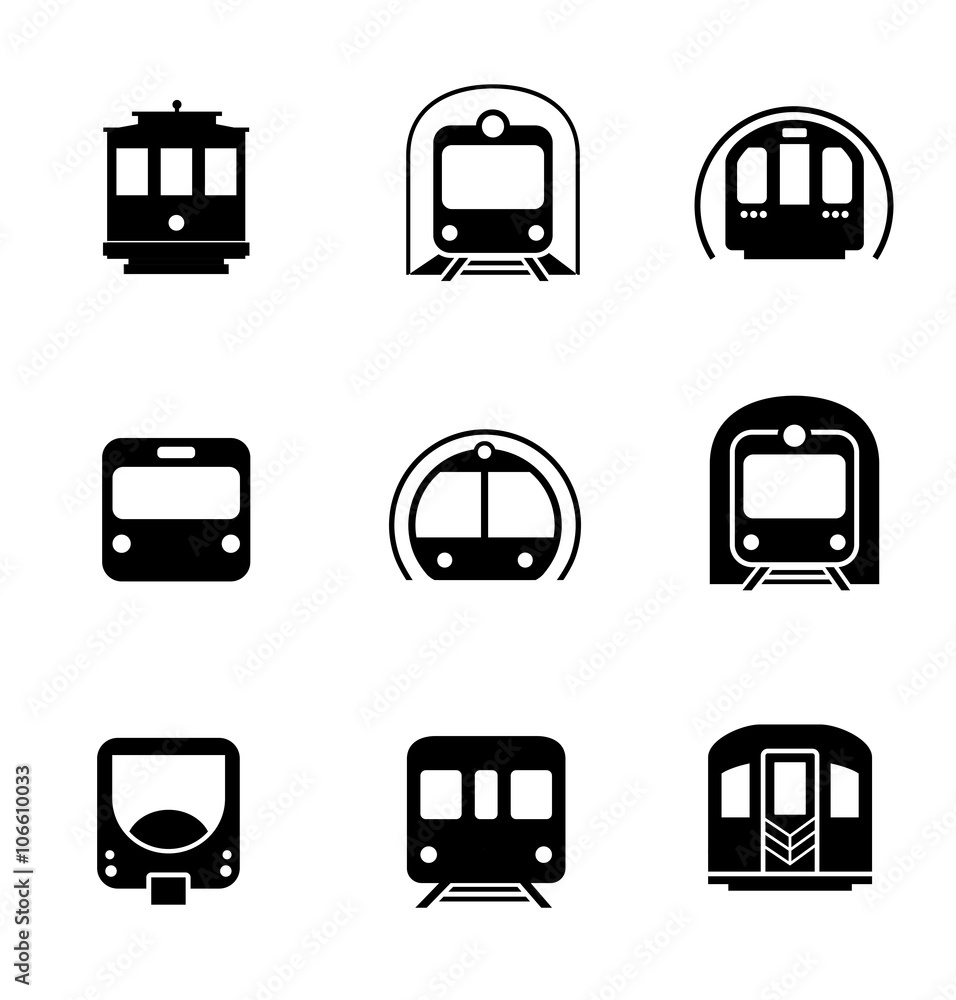 Subway metro icon. Vector elements. Can use for your design, interface ...