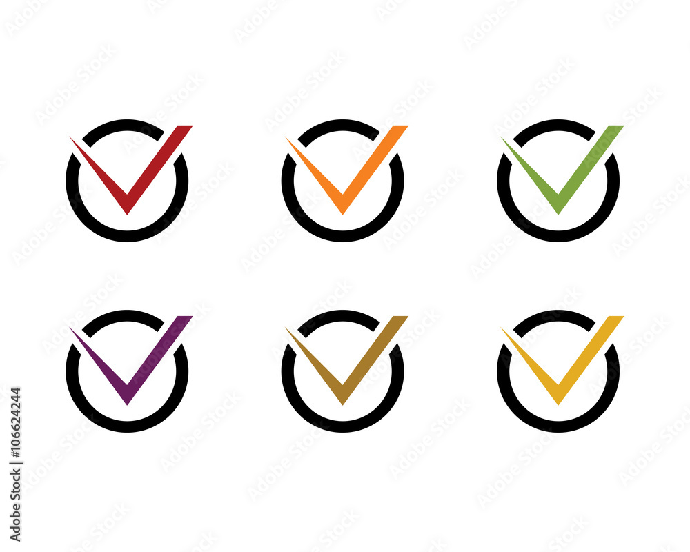 Vetor de Check Mark Logo do Stock | Adobe Stock