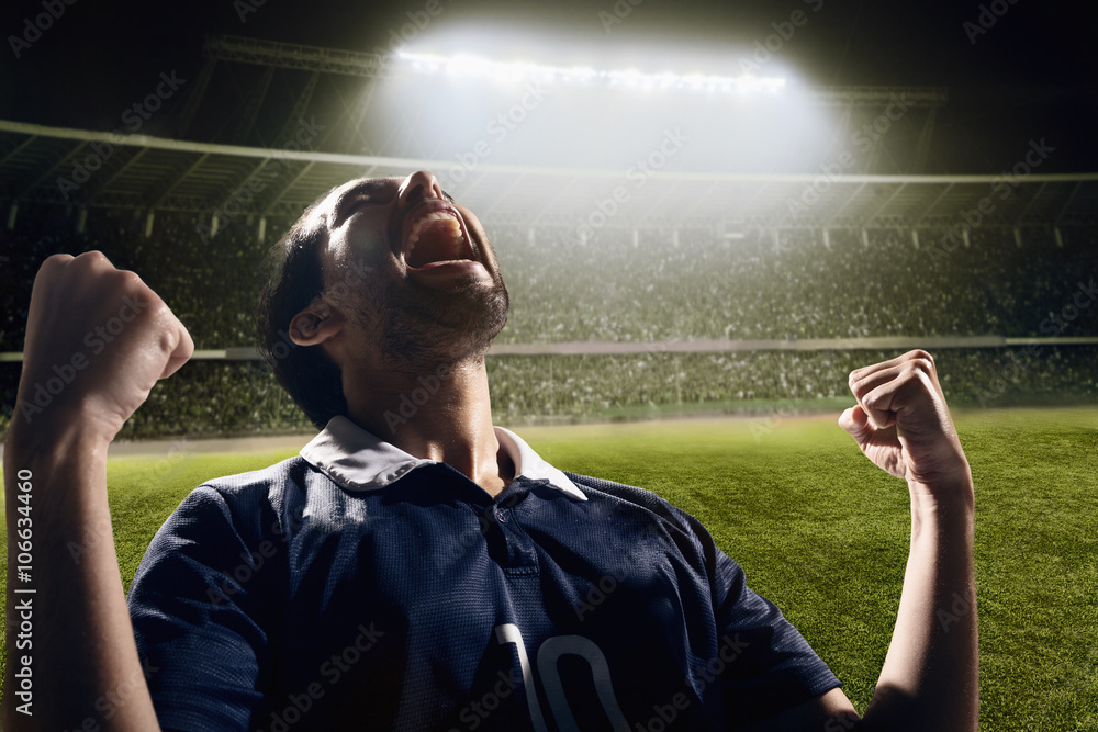 Athlete cheering Stock-Foto | Adobe Stock