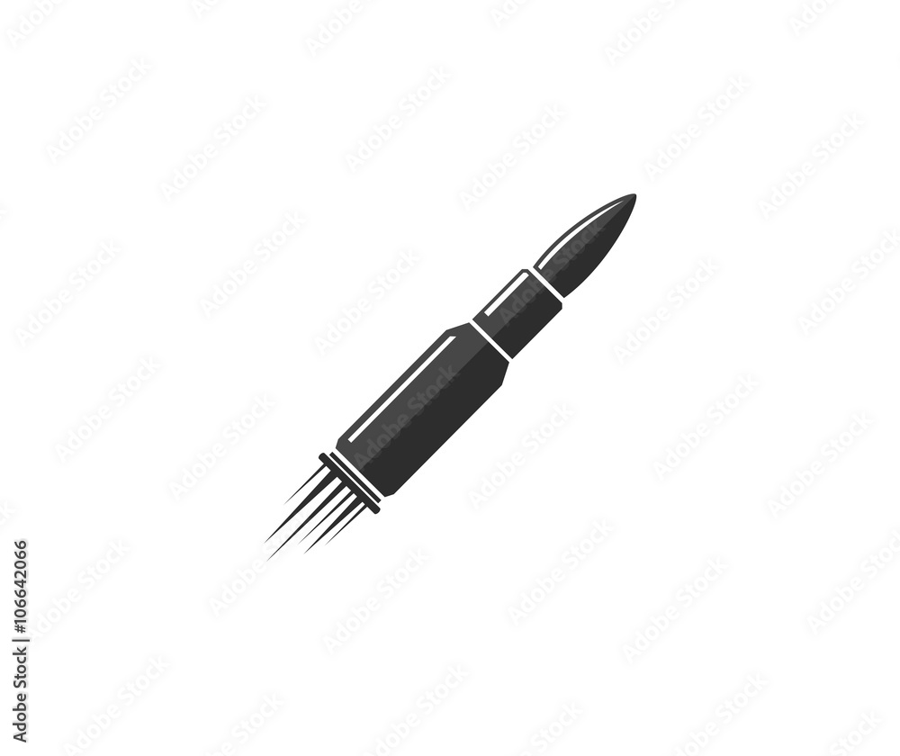 Bullet logo Stock Vector | Adobe Stock