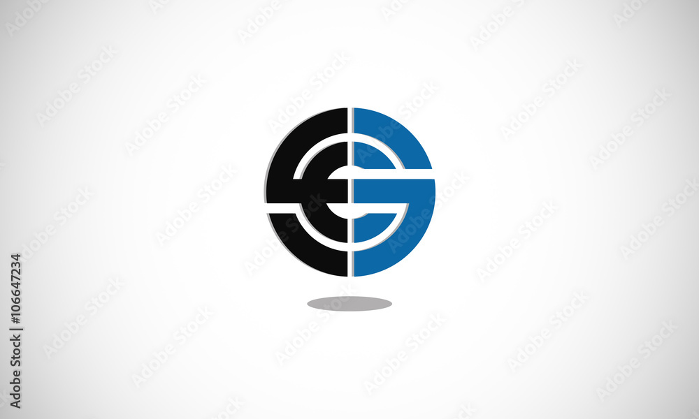 letter S,C company logo Stock Vector | Adobe Stock