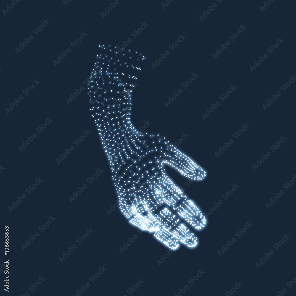 Human Arm. Human Hand Model. Hand Scanning. View of Human Hand. 3D ...