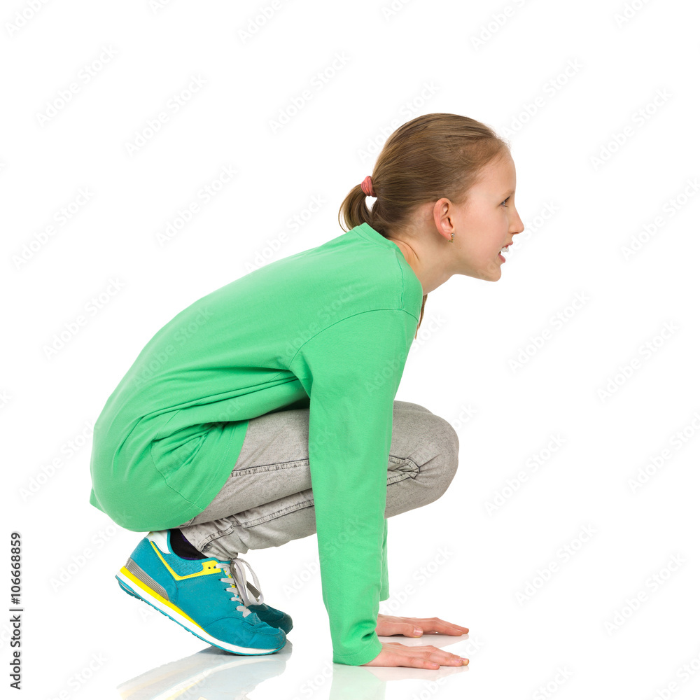 Crouching Person Side