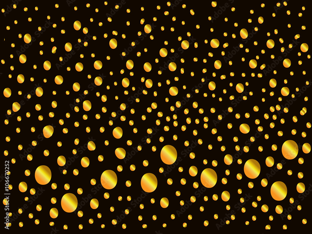 Gold dots on black - abstract background. Abstract gold polka dot ...