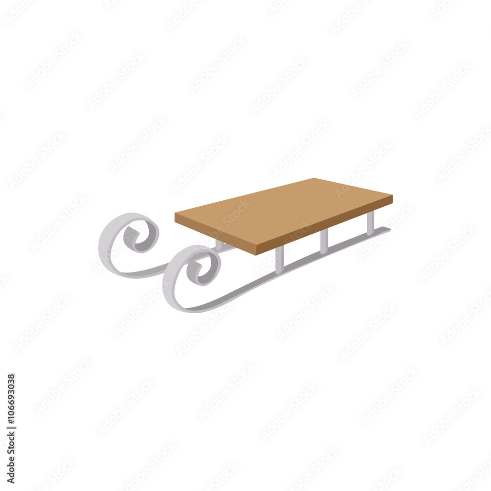 Sled icon, cartoon style Stock Vector | Adobe Stock