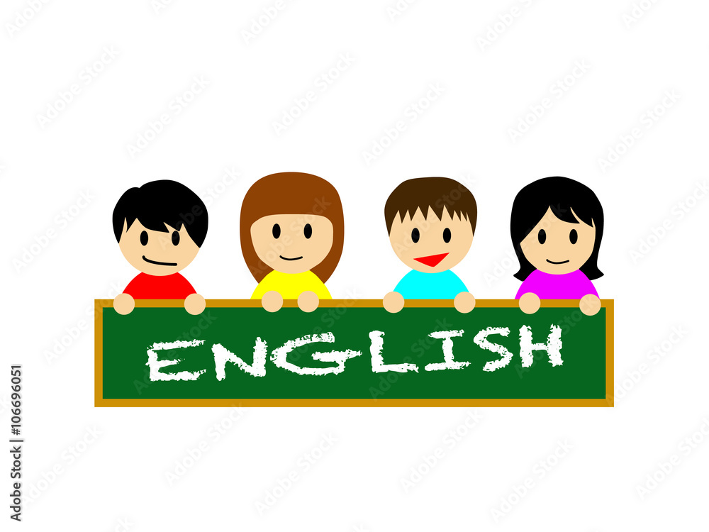 This flat vector illustration depicts that kids are enjoying learning ...