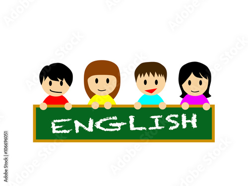 This flat vector illustration depicts that kids are enjoying learning ...