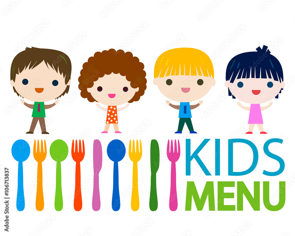 menu kids background Stock Vector | Adobe Stock