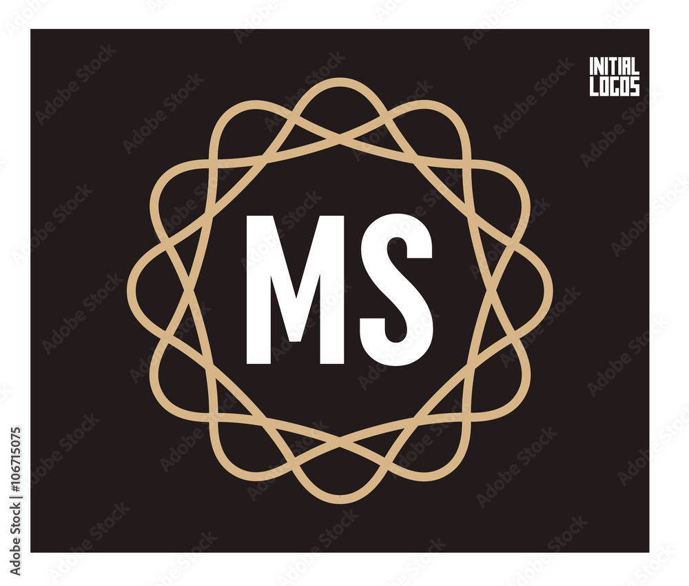 MS Initial Logo for your startup venture Stock Vector | Adobe Stock