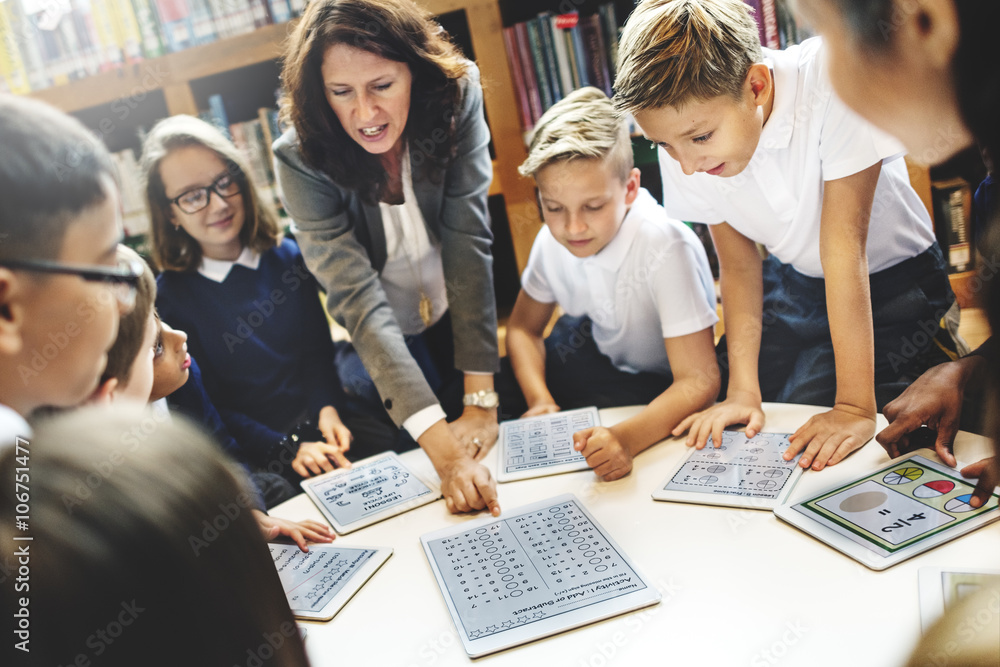 School Teacher Teaching Students Learning Concept Stock Photo | Adobe Stock