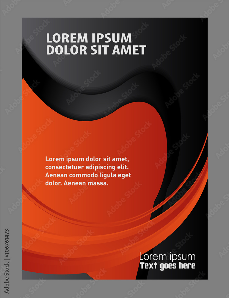 Vector Flyer Poster Template background Stock Vector | Adobe Stock