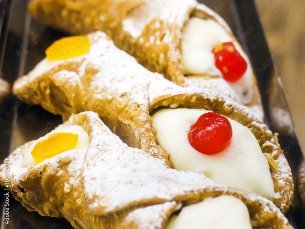 Sicilian cannolo Stock Photo | Adobe Stock