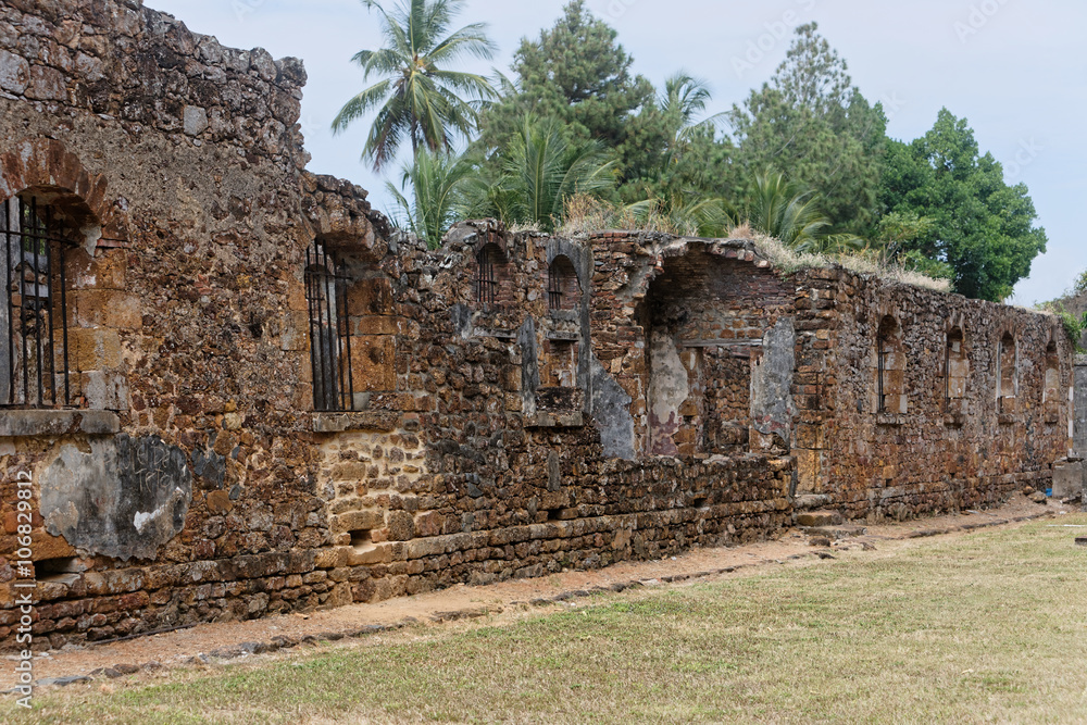 Bagne de île Royale, les îles du Salut, Guyane française Stock Photo ...