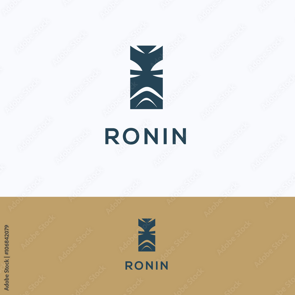 Face ronin logo Stock Vector | Adobe Stock
