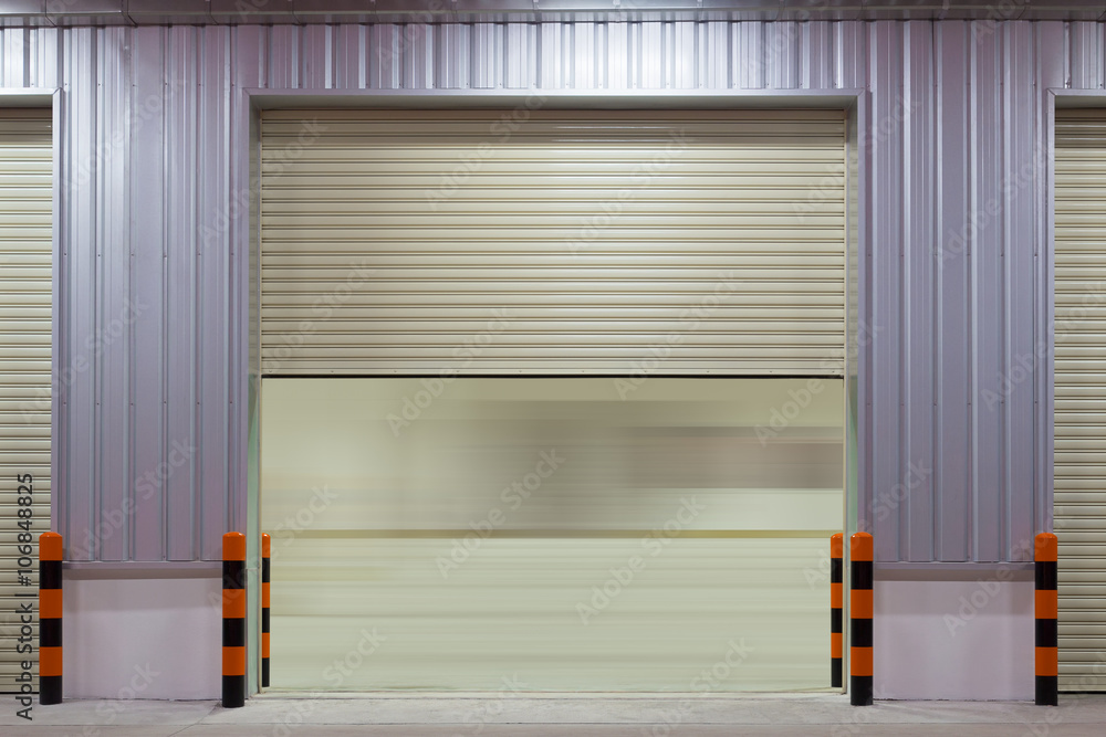 Roller door or roller shutter. Also called security door or security ...