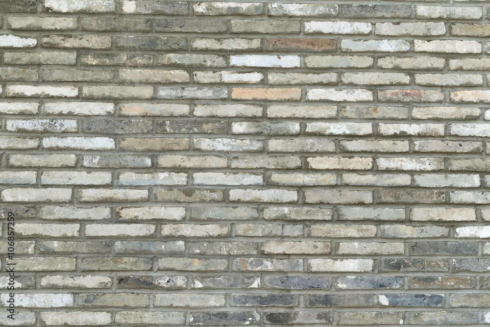 Old grey brick wall Stock Photo | Adobe Stock