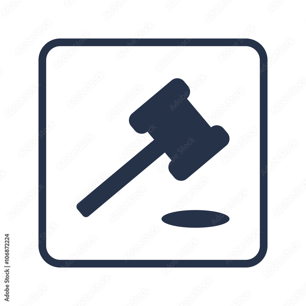 Gavel Blue Icon