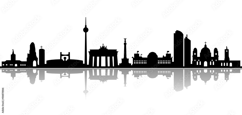 Skyline Berlin Stock-Vektorgrafik | Adobe Stock