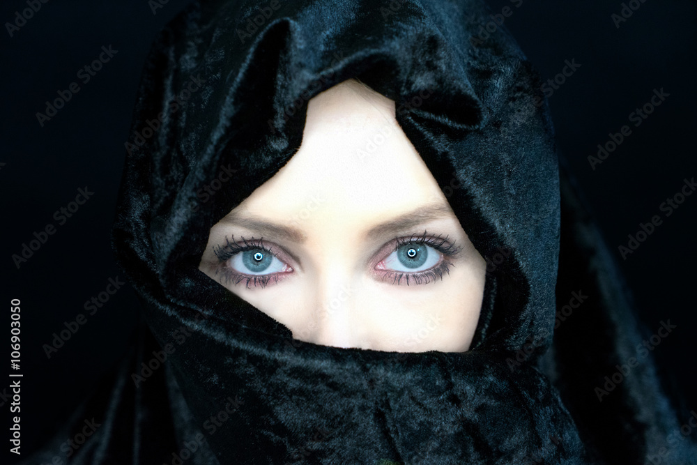 Woman with Burka / Beautiful girl wearing a niqab Stock Photo | Adobe Stock